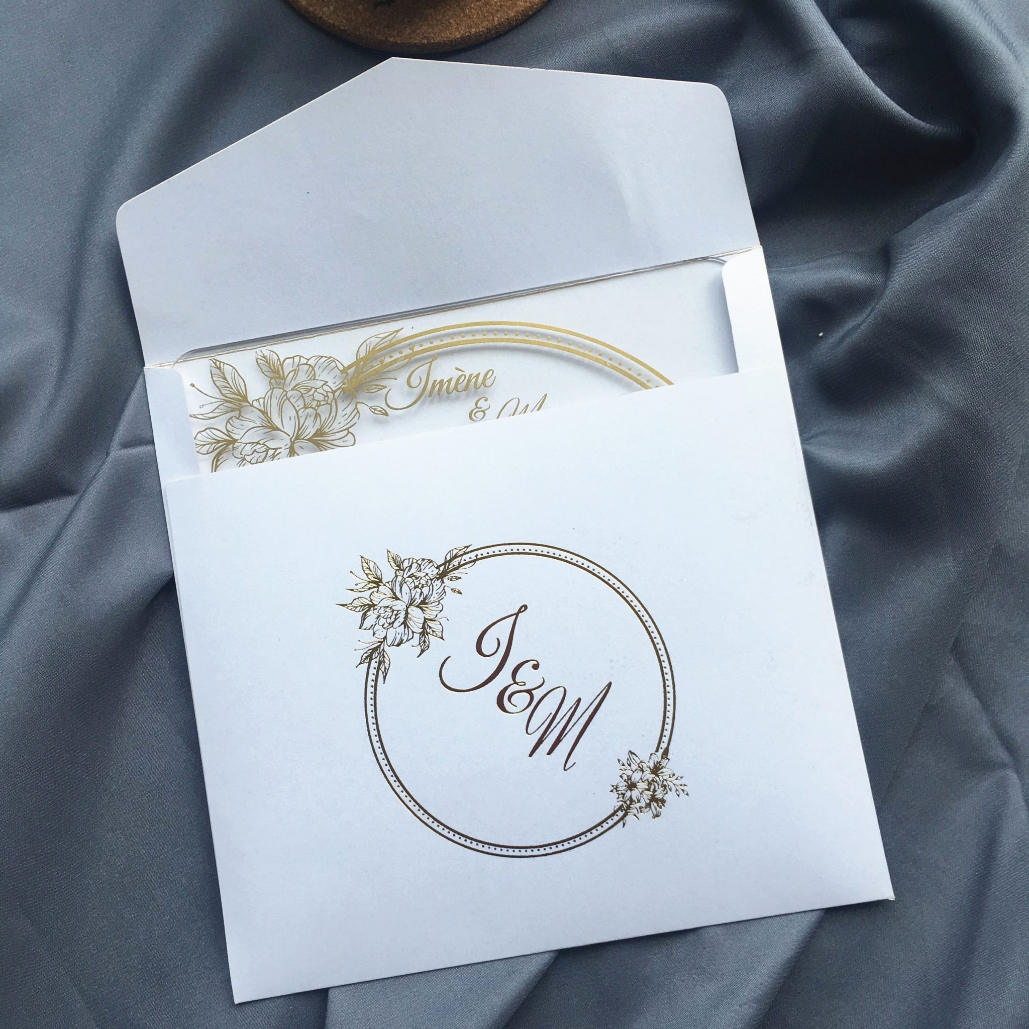 luxury square acrylic wedding invitation - Pak Printers